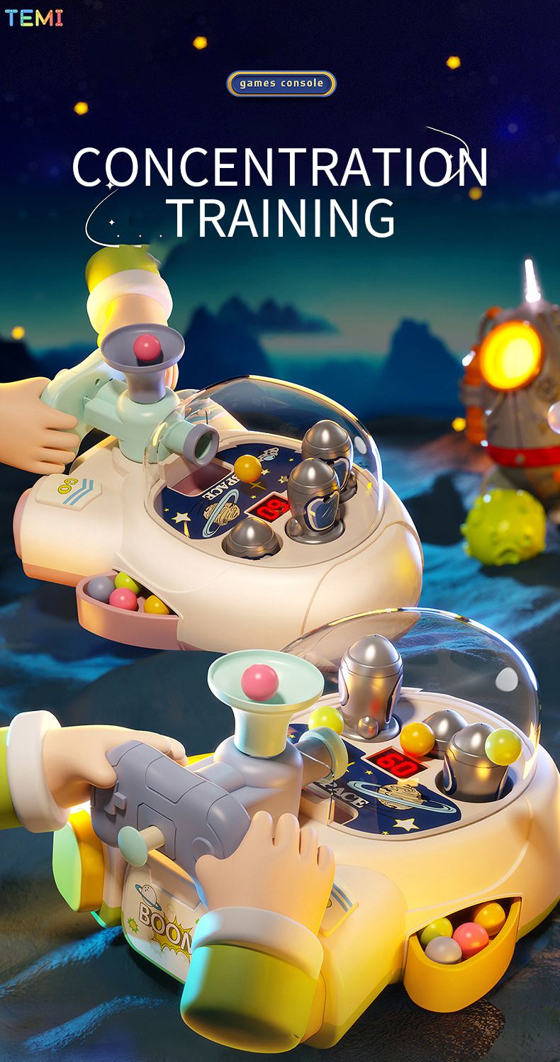 TEMI Kids Pinball Toy Children's Toy Pinball Game Console Desktop ...