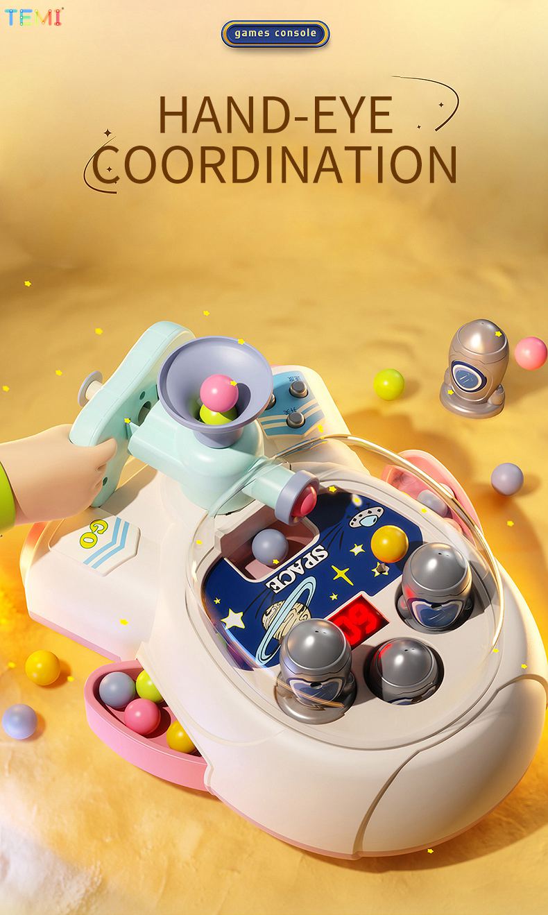 TEMI Kids Pinball Toy Children's Toy Pinball Game Console Desktop ...