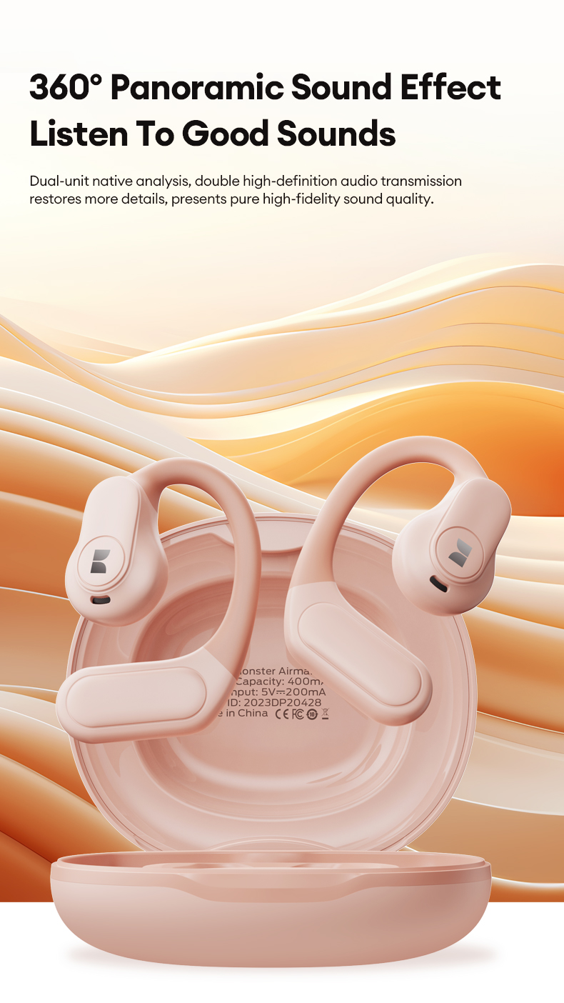 Monster XKO15 Bluetooth Earphone HIFI Sound Quality HD Voice Call Smart ...