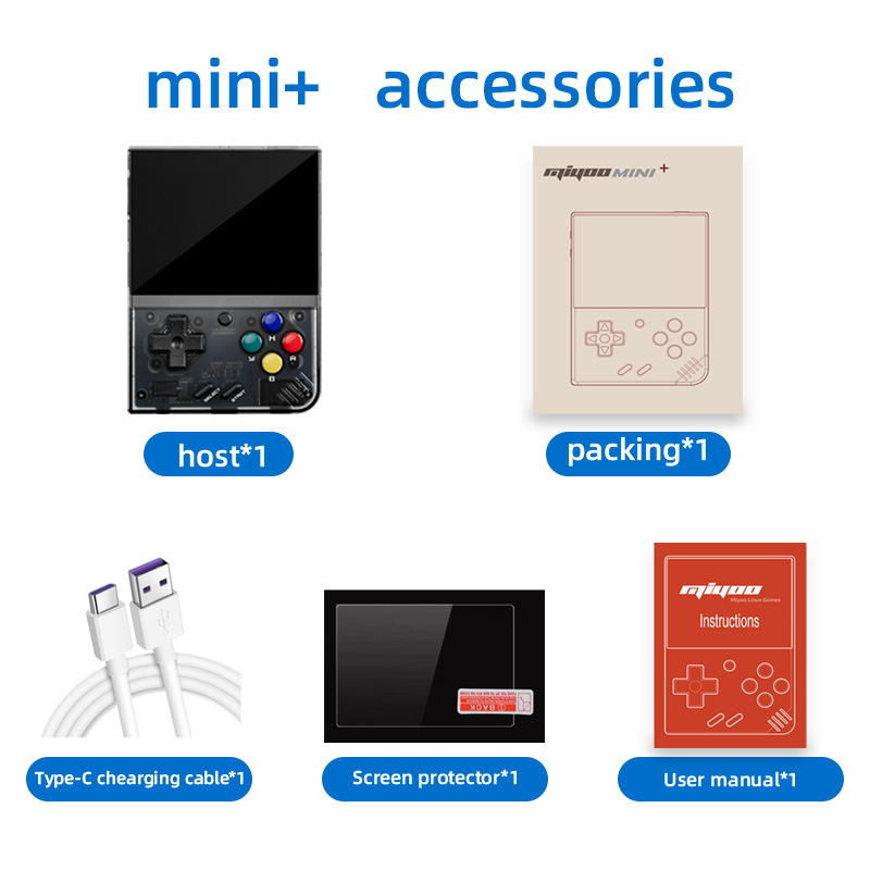 Miyoo Mini Plus Handheld Game Console 3.5 inch Miyoo-Mini+ Pocket ...