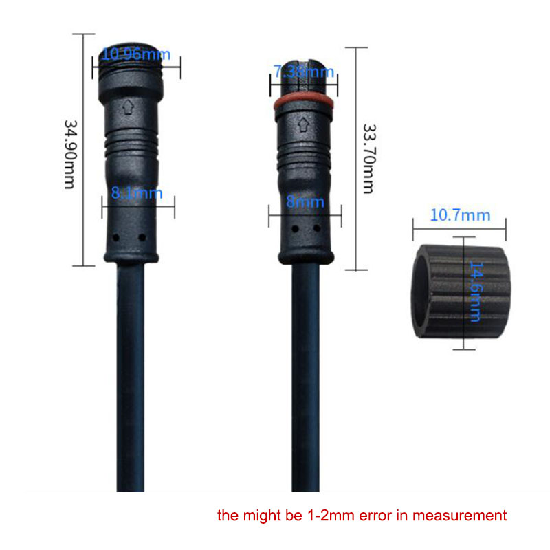 2Pin 3Pin 4Pin IP65 DC Connector Cable Waterproof wire Plug for LED ...
