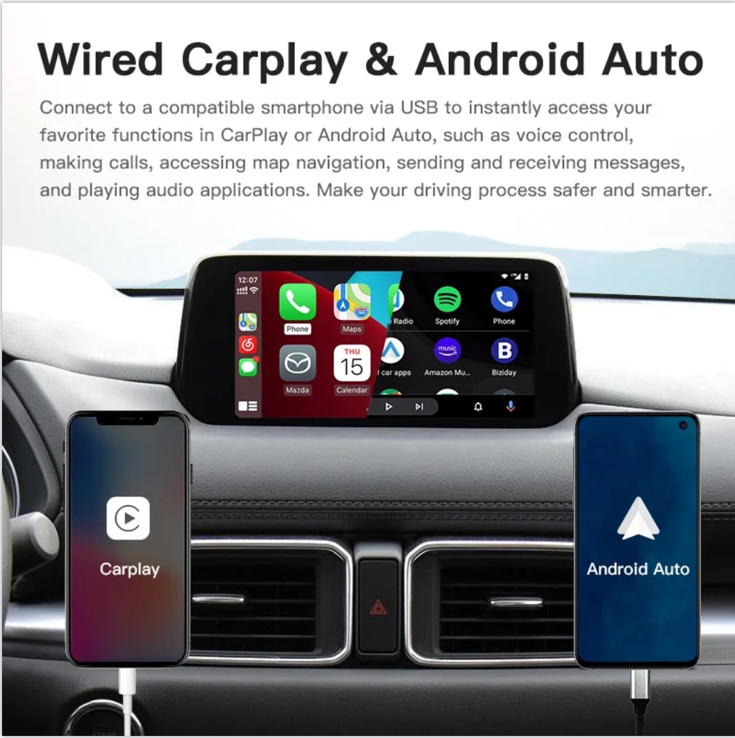 Acodo New Upgrade Apple CarPlay Android Auto USB Hub Adapter for Mazda ...