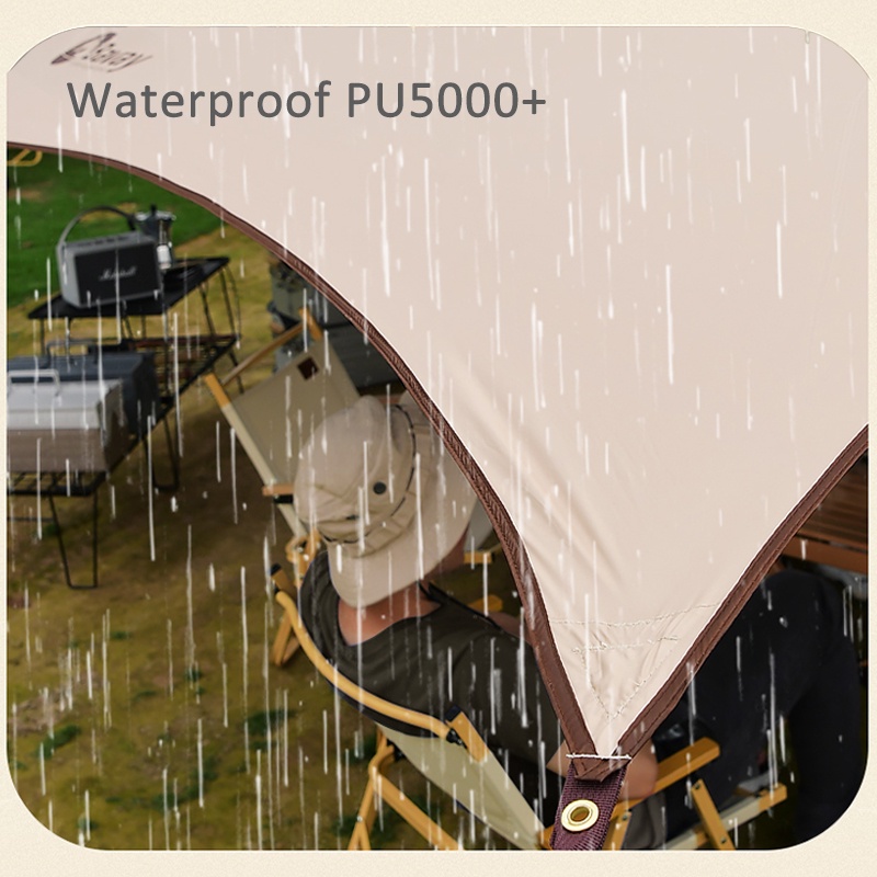 Flysheet Camping Ultralight Waterproof Groundsheet Camping Tarp Pole ...