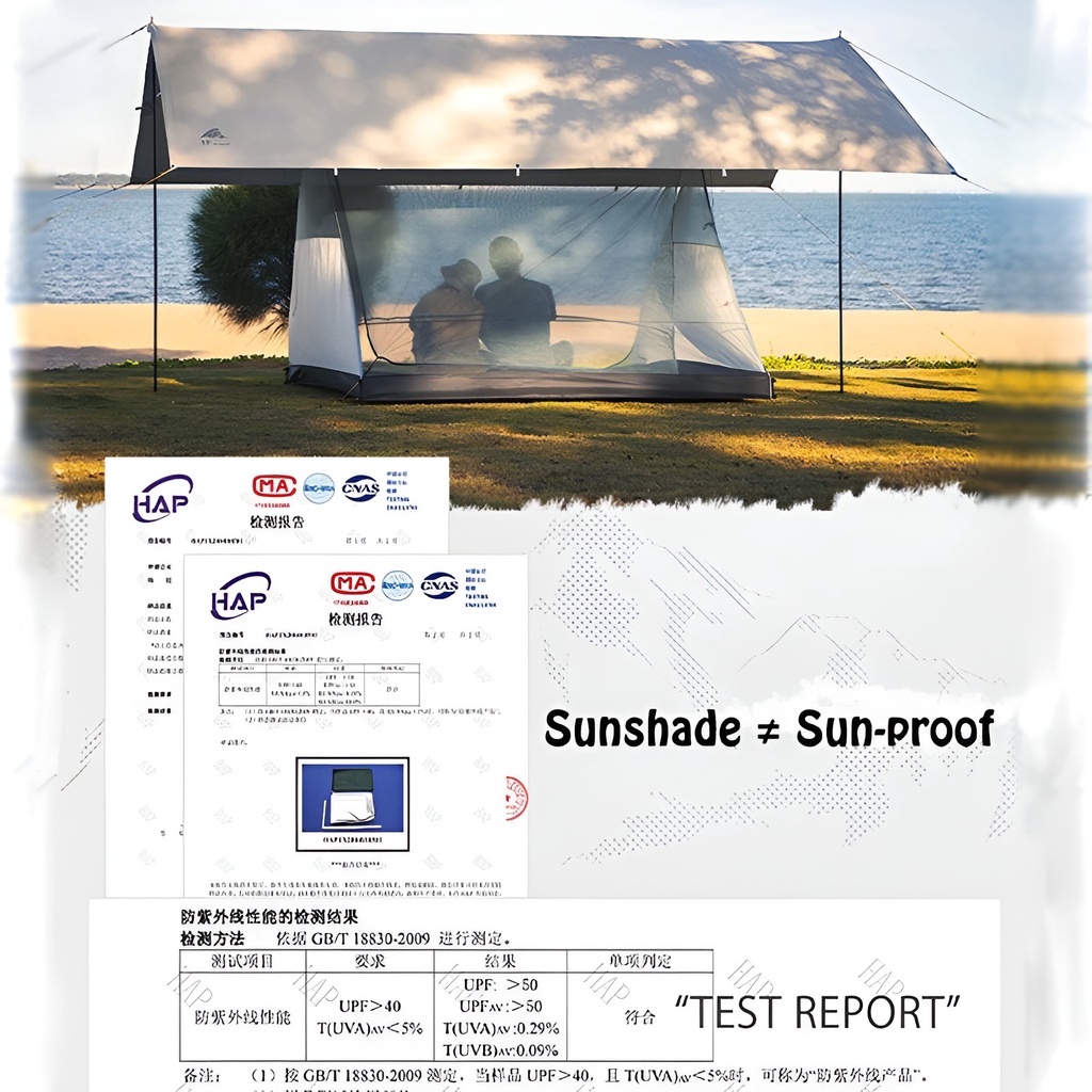 Flysheet Camping Ultralight Waterproof Groundsheet Camping Tarp Pole ...