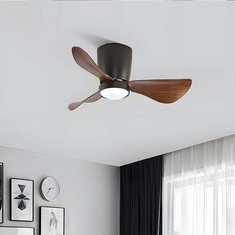 24/26" Dining Table Small Ceiling Fan Light Nordic Mute Remote Mini ...