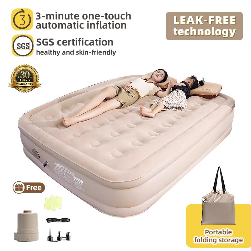 【Free Pump】Tilam Angin Single Tilam Camping Inflatable Bed Single Tilam ...