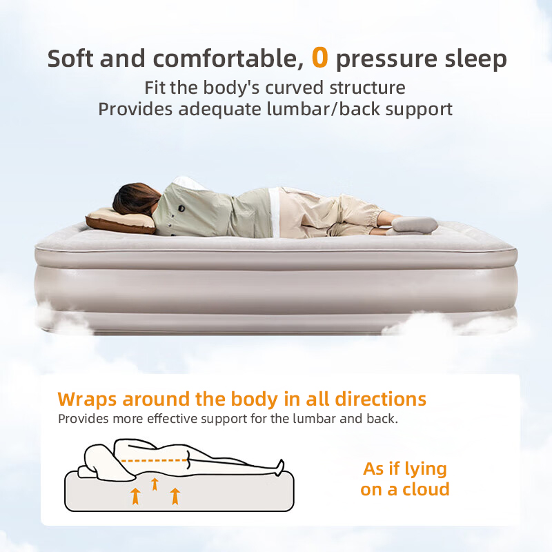 【Free Pump】Tilam Angin Single Tilam Camping Inflatable Bed Single Tilam ...