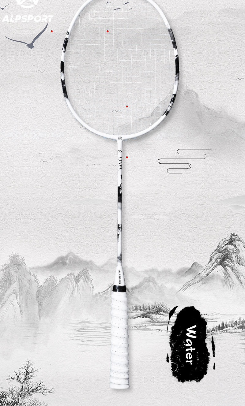 ALPSPORT New SS 100% Full Carbon Fiber Pro Racket Badminton Original ...
