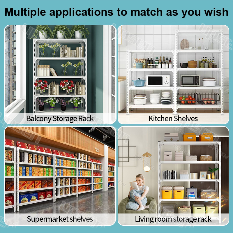 3-5 Tier Metal Boltless Rack Home kitchen Store Storage Rack Warehouse ...