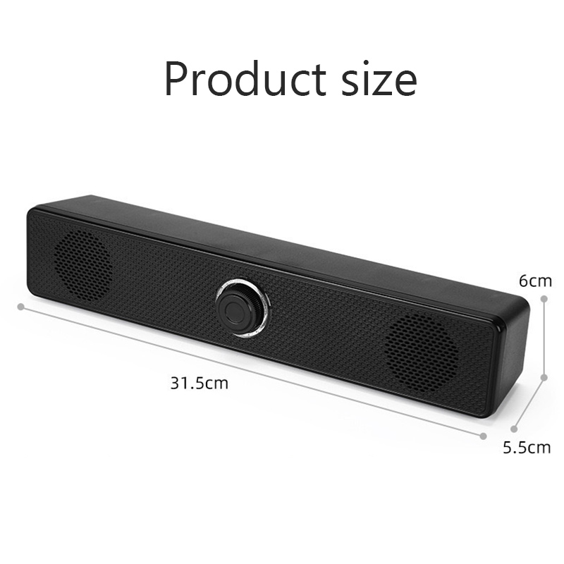 Portable USB Mini Speaker Soundbar for PC Computer Music Player USB ...