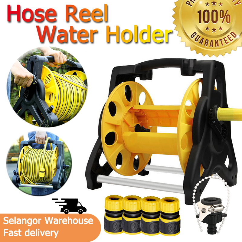 penggulung getah paip 30m Wall-Mounted Water Hose Reel Roller Bracket ...