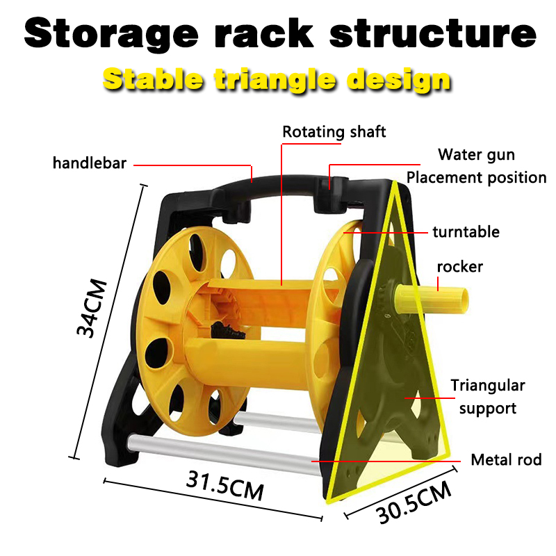 penggulung getah paip 30m Wall-Mounted Water Hose Reel Roller Bracket ...