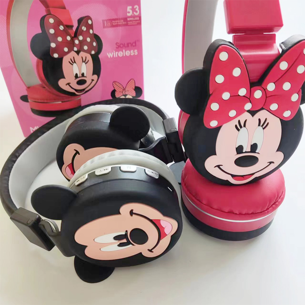 Disney AH-806L Kids Over-ear Bluetooth Headphones Mickey Minnie Kuromi ...