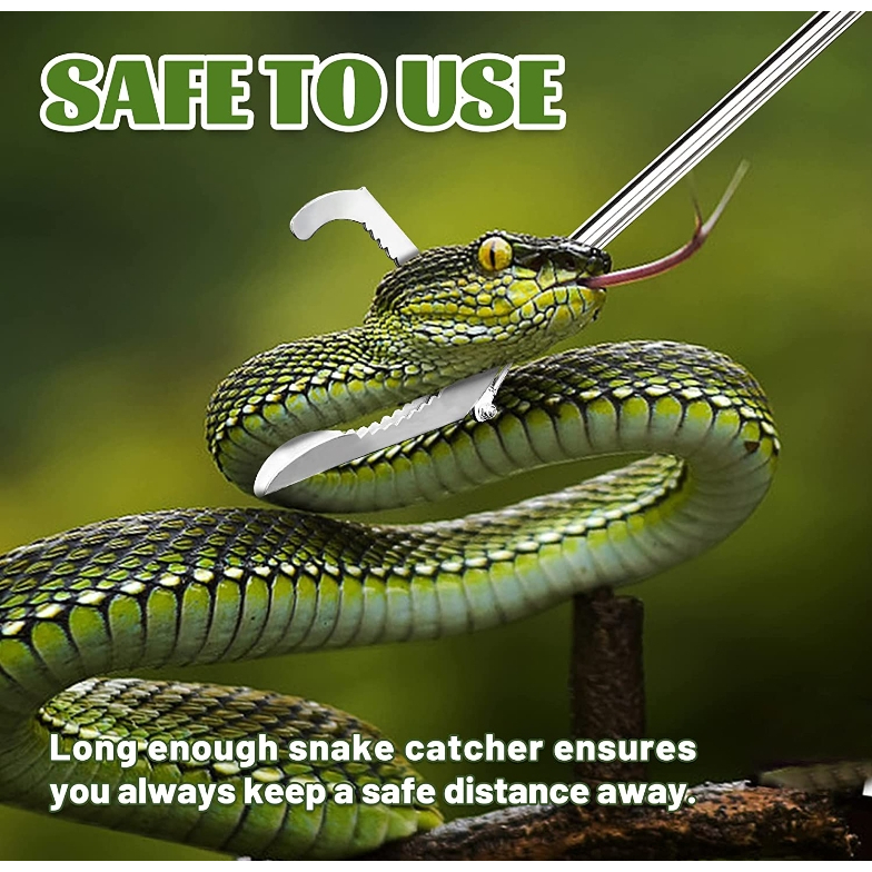 2 Meter Long Handle Snake Catcher Snake Stick Catcher Foldable Snake ...
