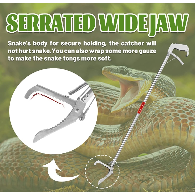 2 Meter Long Handle Snake Catcher Snake Stick Catcher Foldable Snake ...