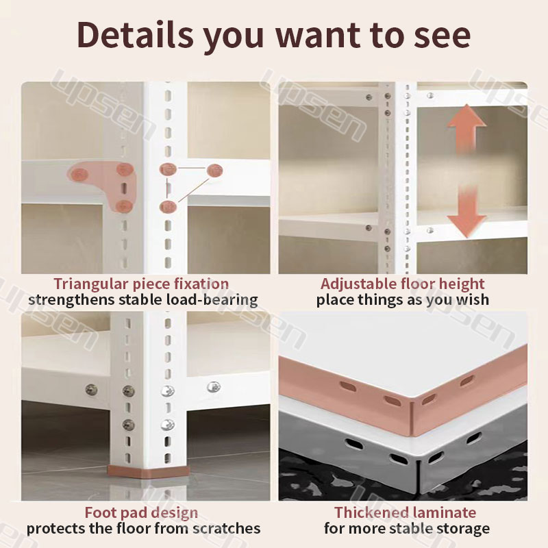 3-5 Tier Metal Boltless Rack Home kitchen Store Storage Rack Warehouse ...