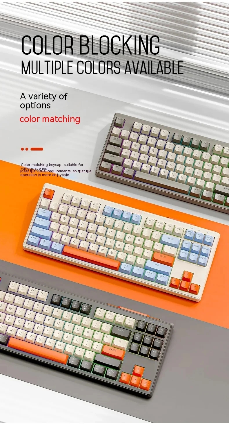 ZIYOULANG M87 Wireless Bluetooth Keyboard Bluetooth 2.4G Dual Mode ...