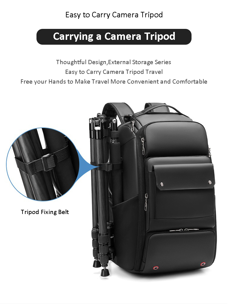 OUTWALK Waterproof Shockproof Double Shoulder Camera Backpack ...