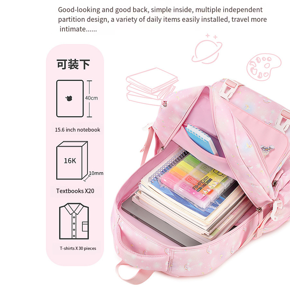 New elementary school students schoolbag girls spine protection junior ...