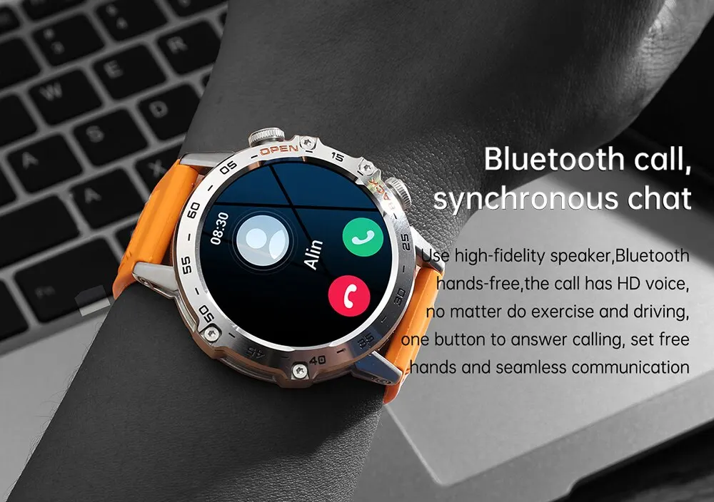 LIGE Bluetooth Call Smart Watch Original Men 100+ Sports Multifunction ...