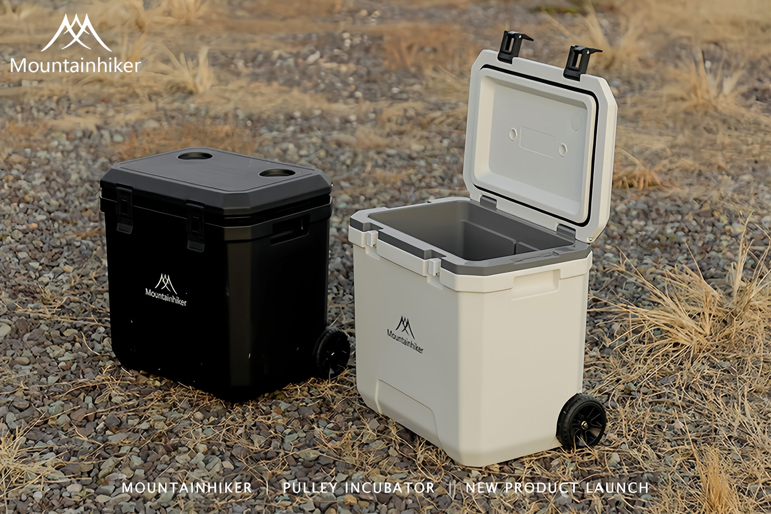 ⚡️Ready stock⚡️MOUNTAINHIKER 38L Cooler Box with Rollers Portable ...