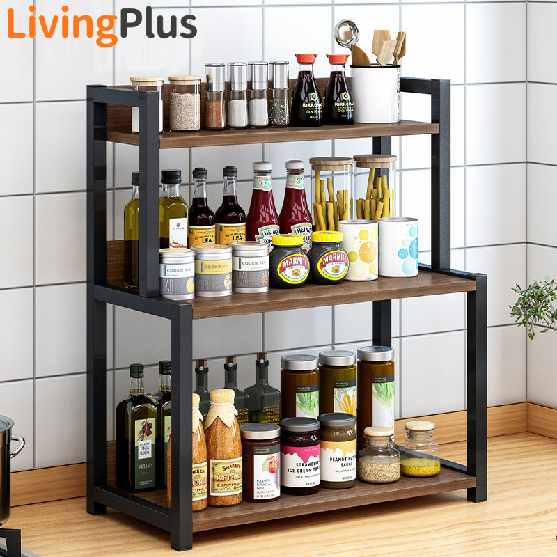 Spice Rack Rak Dapur Kitchen Rack Spices Organizer Kitchen Shelf ...