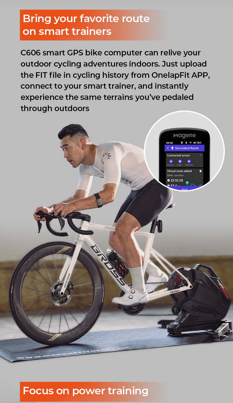 Magene C606 GPS Bike Computer Touchscreen Navigation Visualized ...