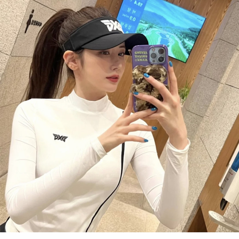 Golf Women's Winter New Long Sleeved Base Coat With Slim Fit, Elastic Velvet Insulation, Anti ...