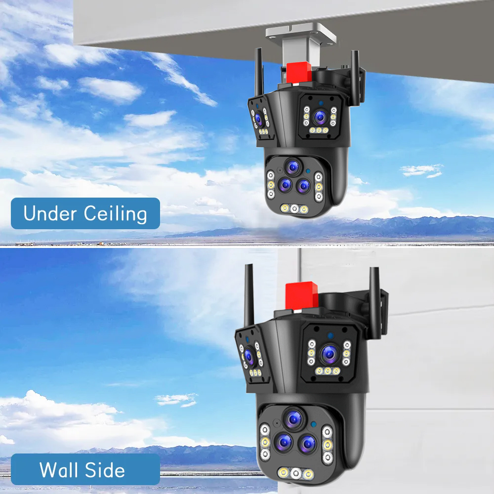 LLSEE Five Lens Two-Way Call Night Vision Wireless Outdoor Waterproof ...