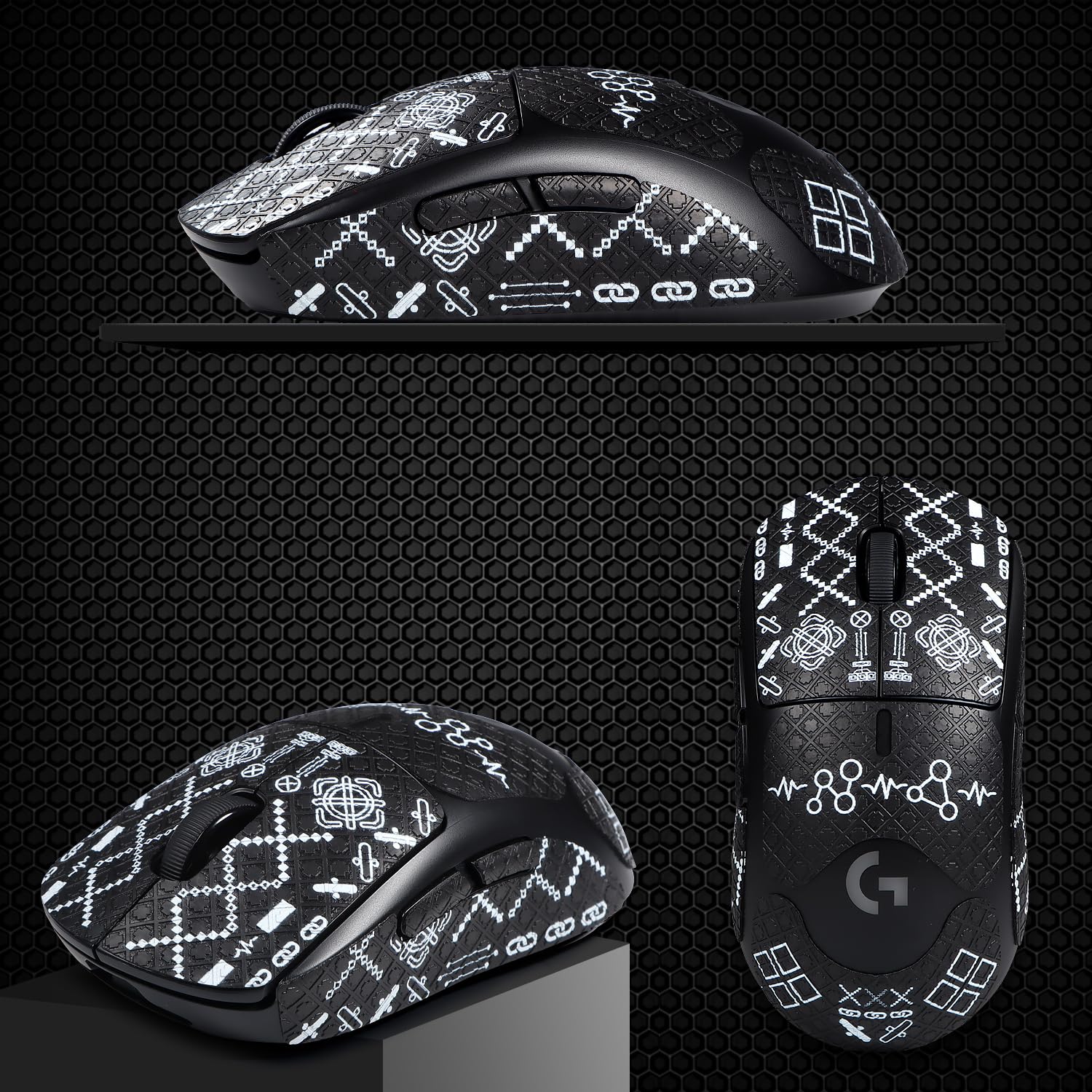 IMMOENUC Mouse Grip Tape for Logitech G Pro Wireless GPW Mouse Anti ...