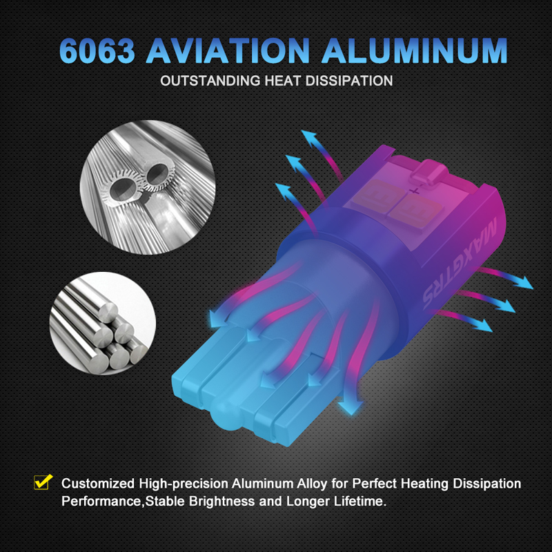 Maxgtrs T10 LED Lamp Canbus W5W 168 194 Car Interior Decoration For ...