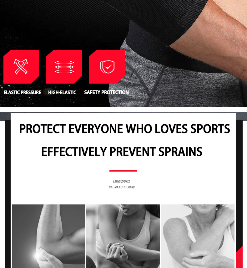 1 Piece Of High Elastic Breathable Fitness Sports Elbow Pads Basketball ...