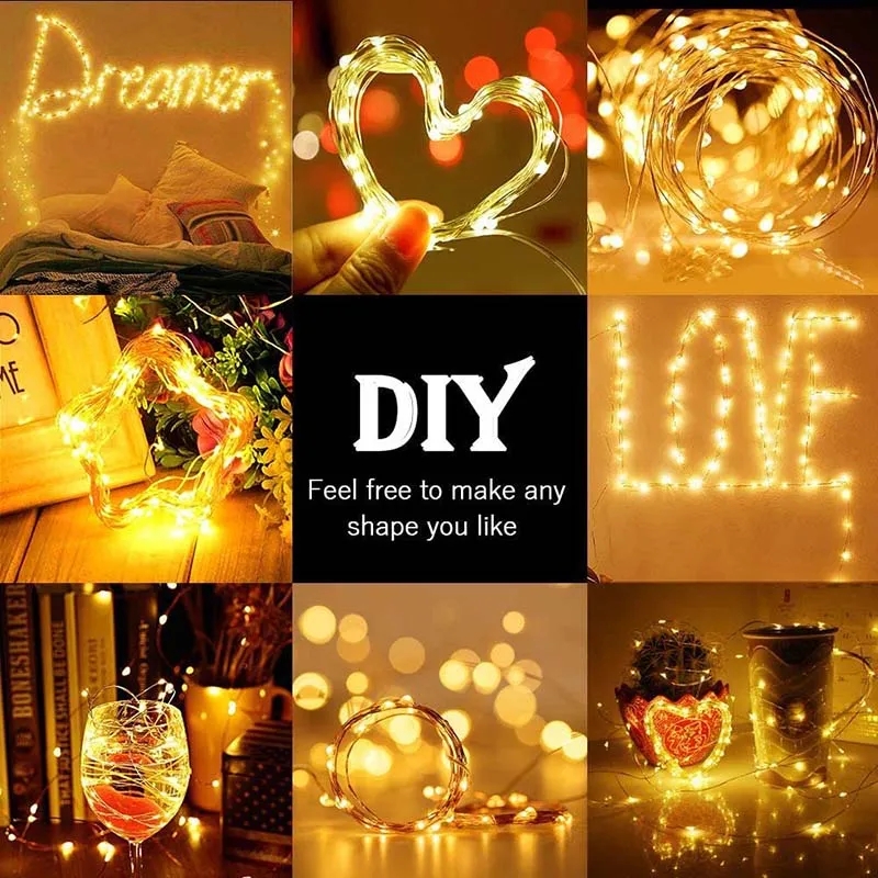 Malaysia stock 103M/52M/42M/32M/22M/12M/7M Solar Lights LED Fairy ...