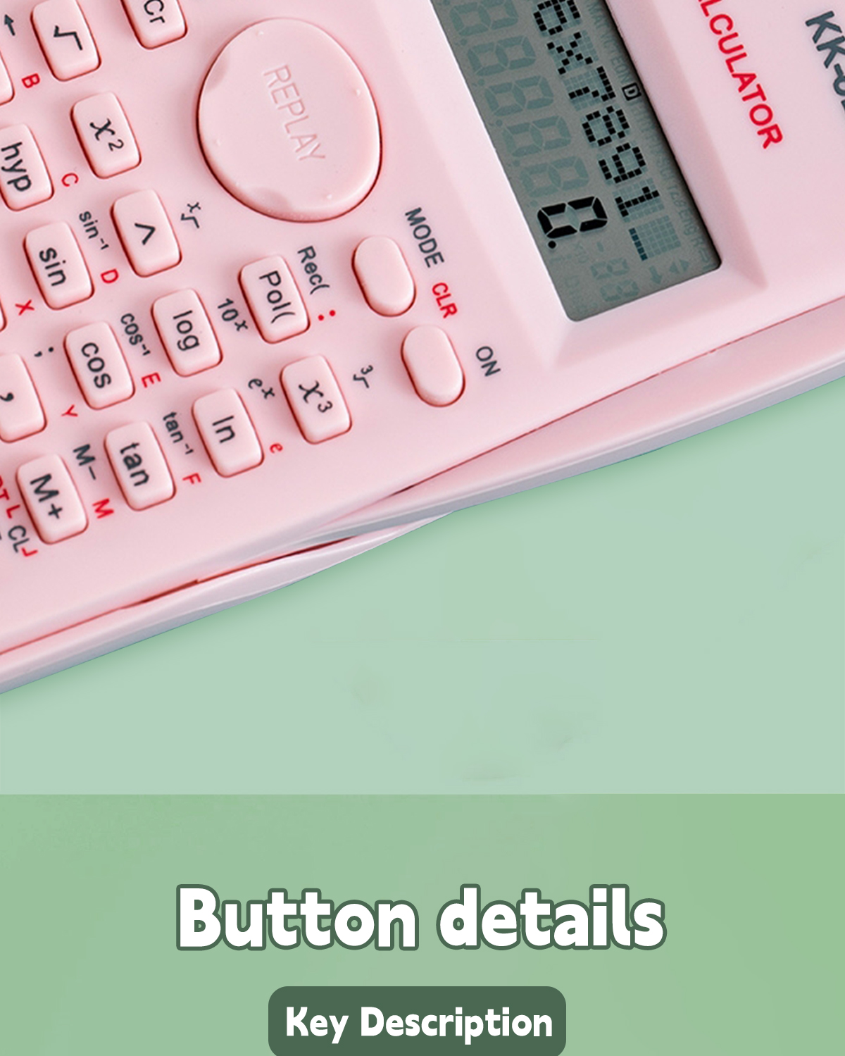 Cute Kawaii Scientific Digital Calculator Multifunctional Portable Exam ...