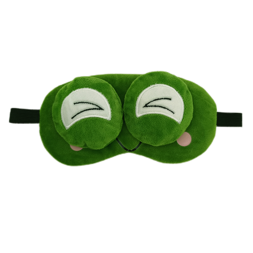 1PC 3D Frog Sleep Mask - Blackout Blindfold For Travel & Office Rest ...