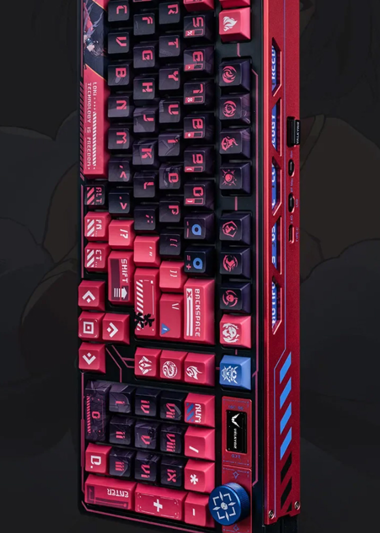 Valkyrie VK99 mechanical keyboard with multifunctional knob, smart ...