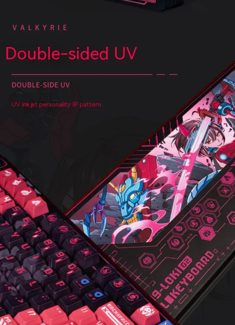 Valkyrie VK99 mechanical keyboard with multifunctional knob, smart ...