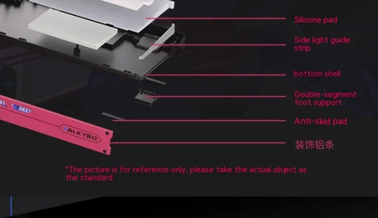 Valkyrie VK99 mechanical keyboard with multifunctional knob, smart ...