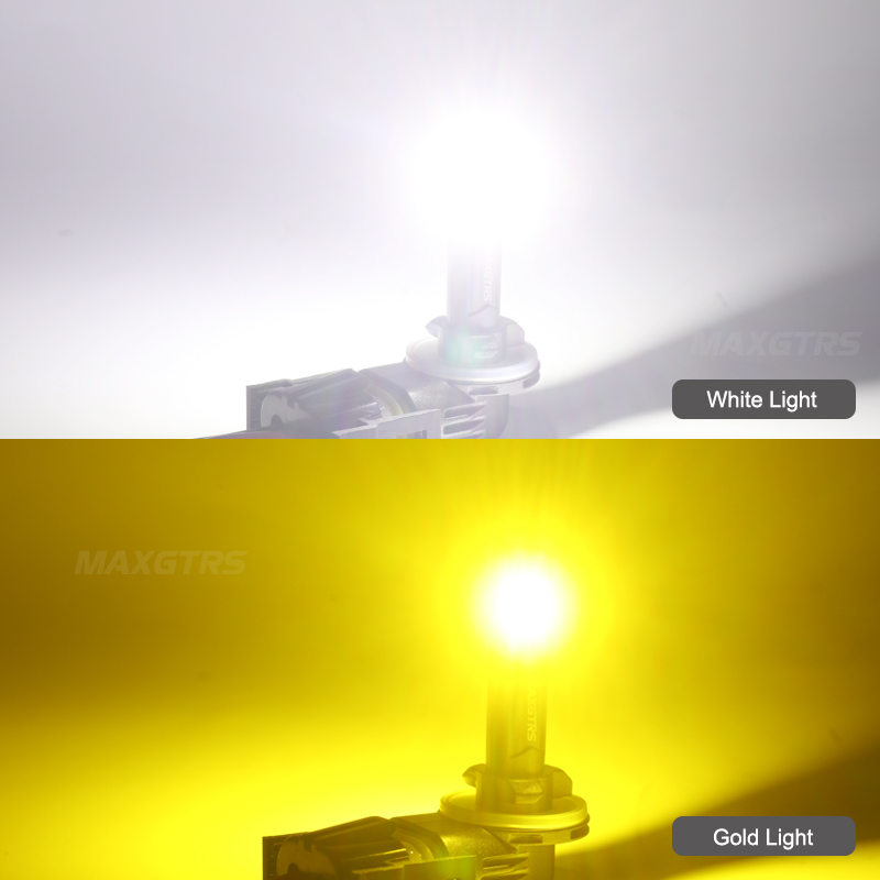 MAXGTRS 2Pcs H27W H27 LED 881 880 LED Fog Lights Canbus H27W/1 H27W/2 LED Bulb Car Fog Driving ...