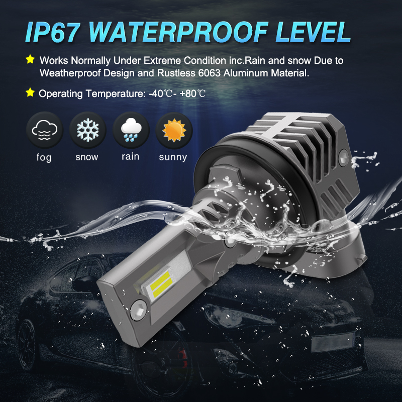 MAXGTRS 2X H11 H9 H8 LED Fog Light Canbus No Error H10 9005 9006 H16JP HB3 HB4 LED Fog Lamp Bulb ...