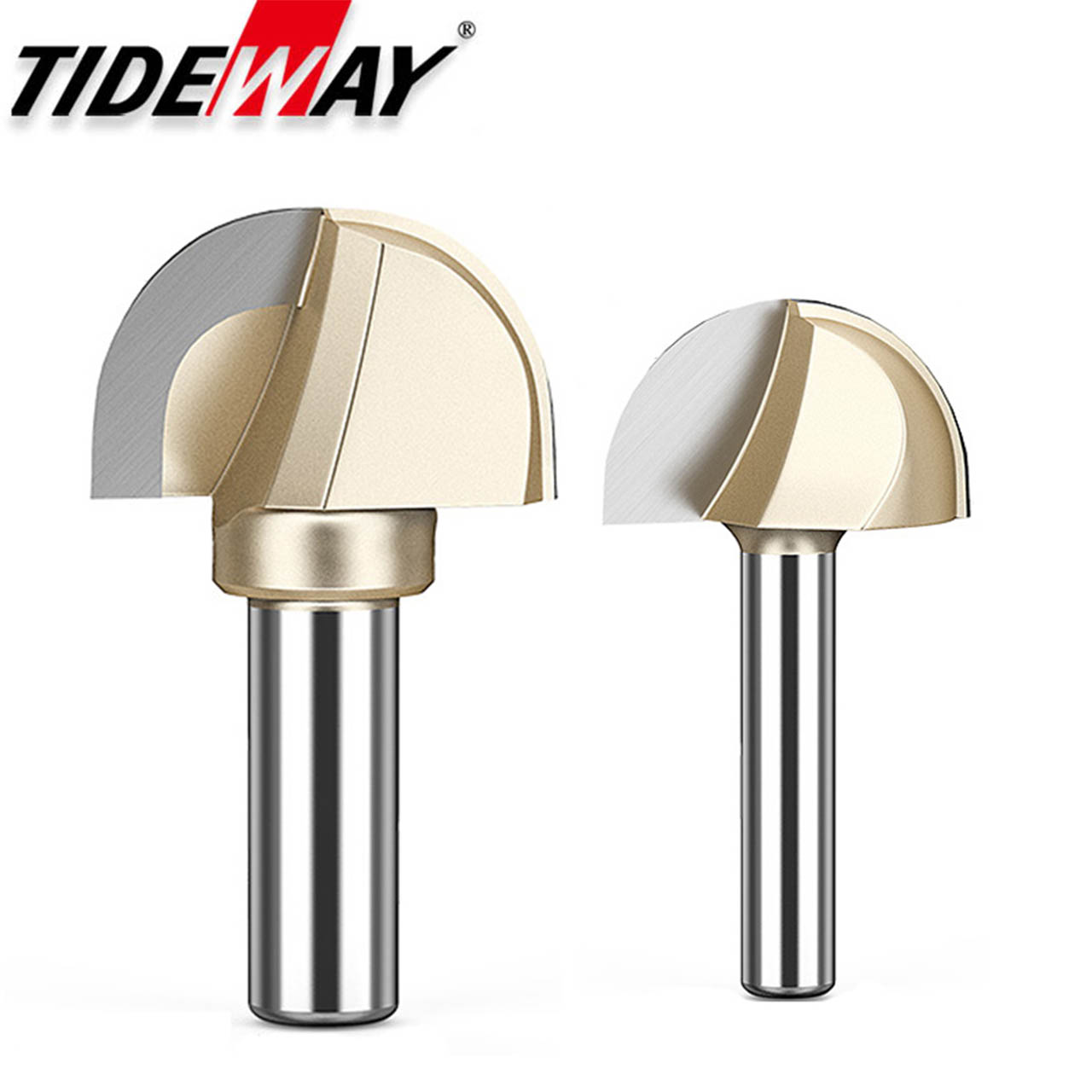 Tideway Woodworking Round Cove Bit Tungsten Carbide CNC Tools Router ...