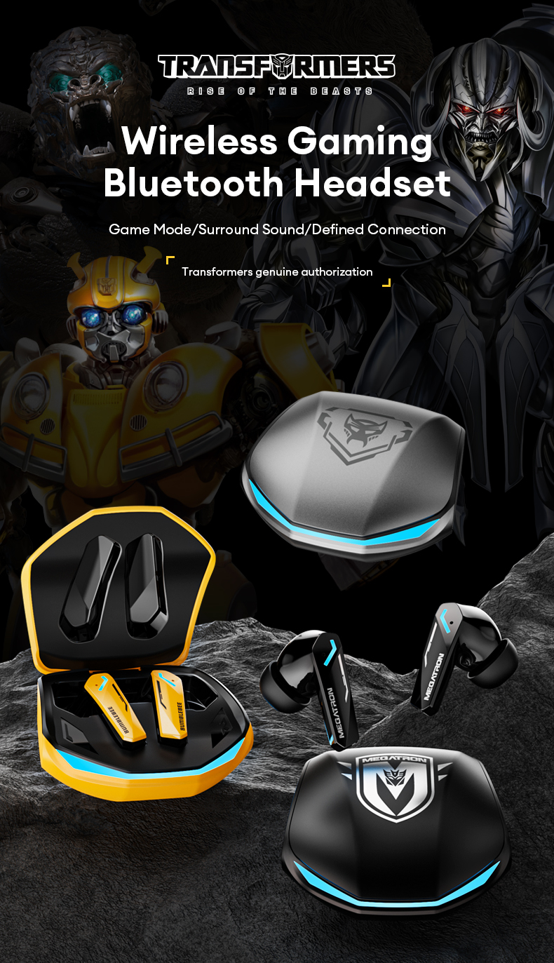 Transformers TF-T10 Earphones TWS Wireless Bluetooth Headphones HiFi ...