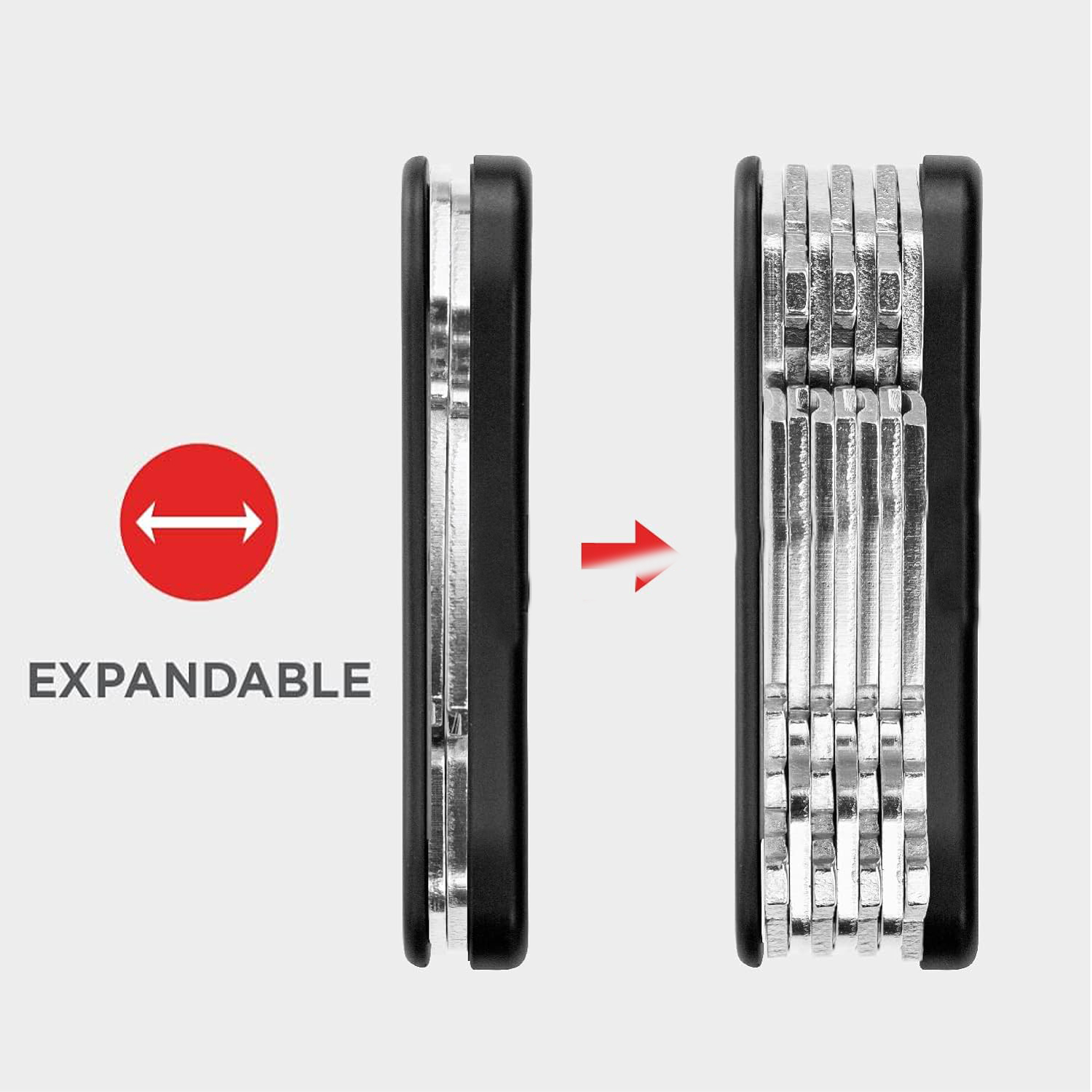 Key Holder with LED Flashlight Key Organizer Premium Portable Compact ...