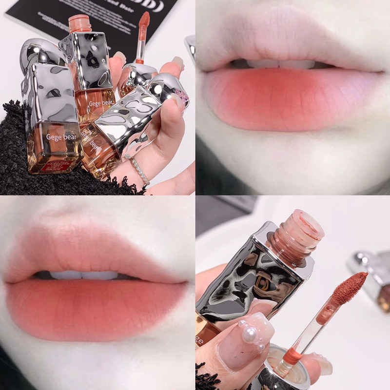 Gege bear Matte Velvet Lip Glaze, Silky and Non-stick, Advanced Color Rendering, Matte Lip Glaze ...