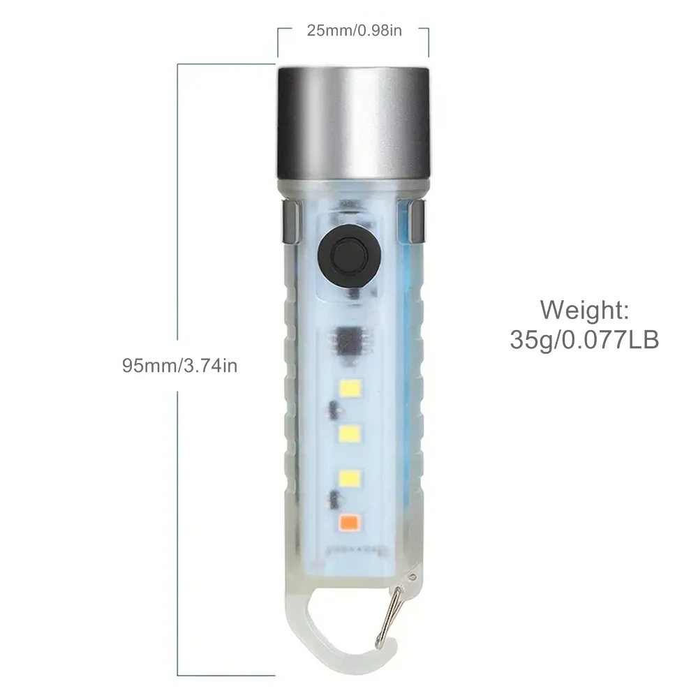 Alonefire X64 Bright Small Palm Mini Flashlight Usb Rechargeable ...