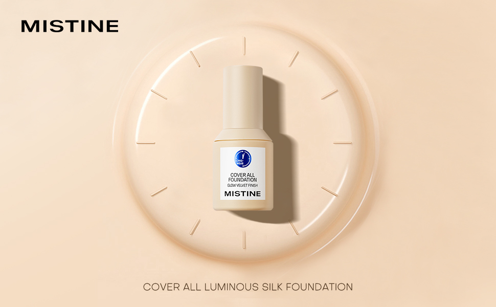 MISTINE Foundation Long-lasting Cover All Oil Control Moisturizing ...