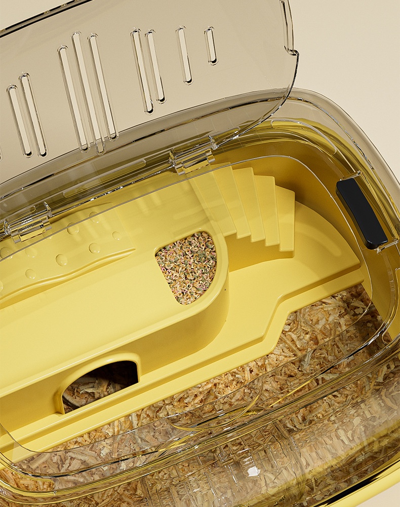 New Hamster Cage Indoor Hamster Villa Castle Sunroof Open Hamster Box ...