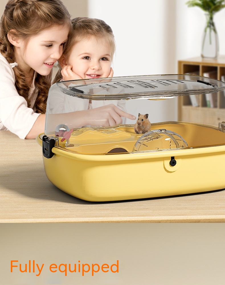 New Hamster Cage Indoor Hamster Villa Castle Sunroof Open Hamster Box ...