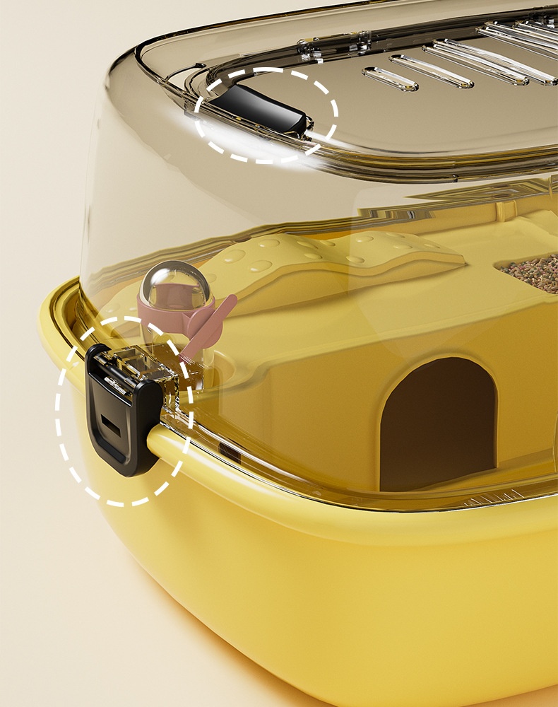 New Hamster Cage Indoor Hamster Villa Castle Sunroof Open Hamster Box ...