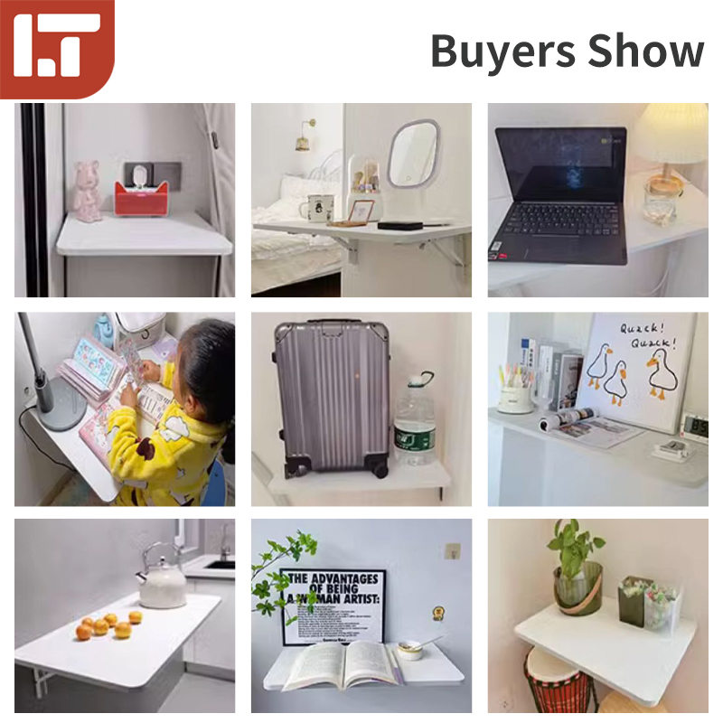 Folding Table With Bracket Office Table Foldable Table Wall Mounted ...